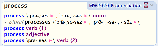 Pronunciation from Merriam-Webster Dictionary Online(2020) - 英英 ...