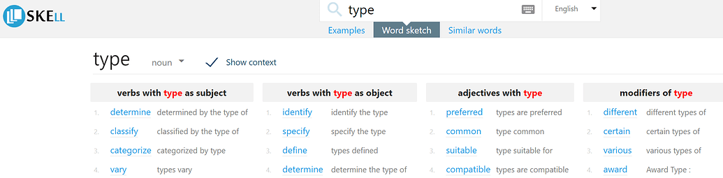 Sketch Engine for Language Learning (SkELL) - 词典及语言学习交流 - FreeMdict Forum